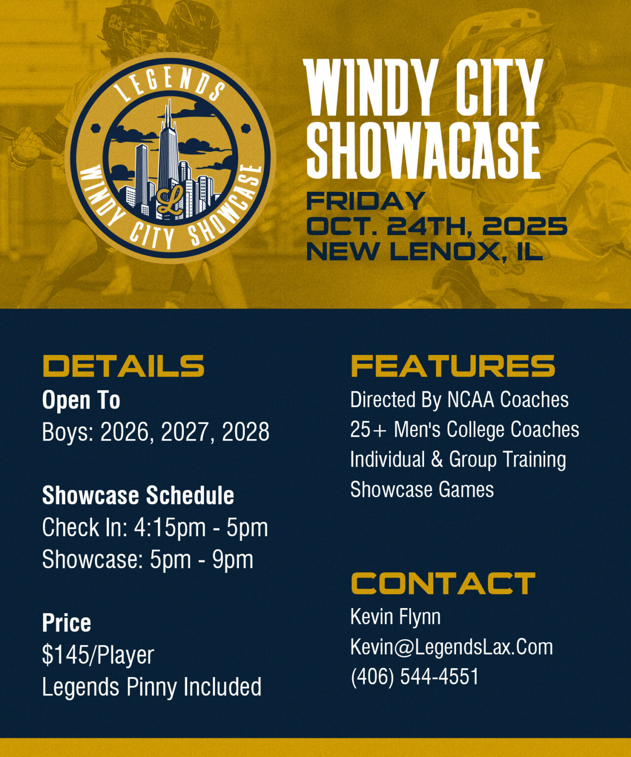 Legends Windy City Showcase | LEGENDS LACROSSE